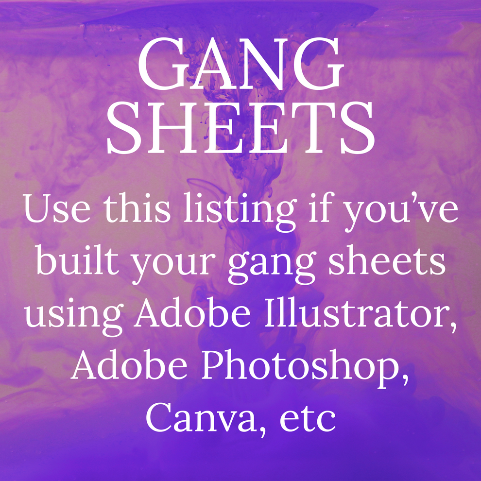 GANG SHEETS – DEK Customs